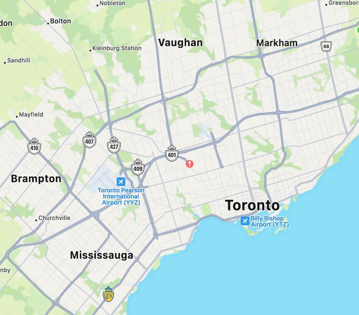 Network Coverage - A2B Quickly Toronto